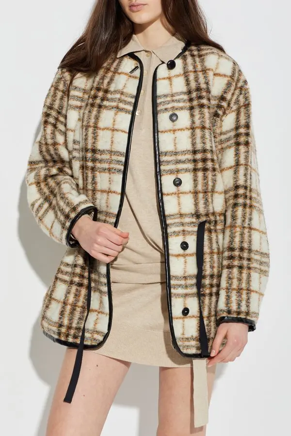 MARANT ETOILE Ullana Checked Jacket - Brown