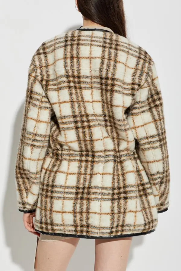 MARANT ETOILE Ullana Checked Jacket - Brown