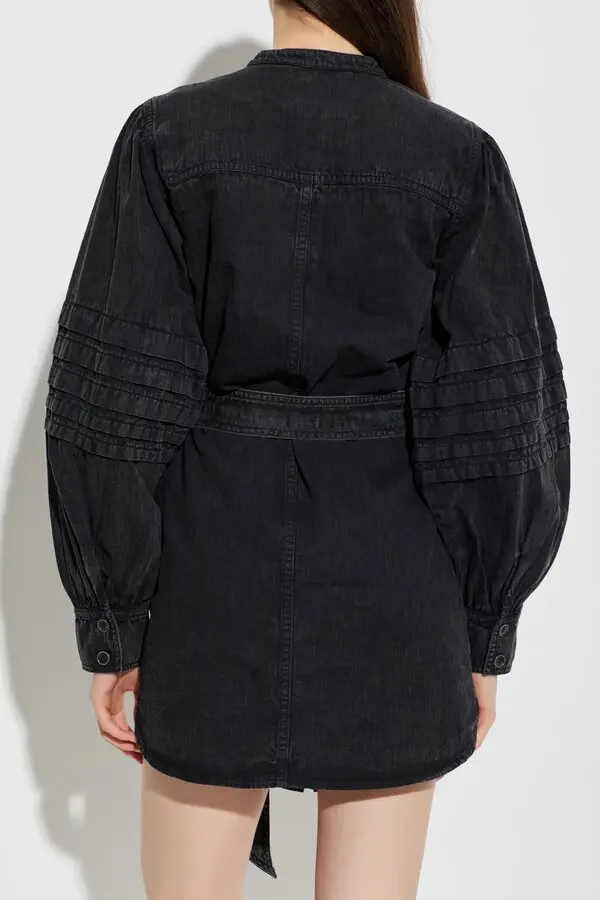 MARANT ETOILE Moe Denim Dress - Black