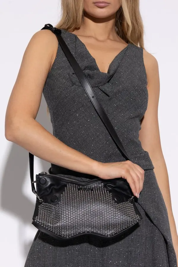 Alexander McQueen Manta Shoulder Bag - Silver