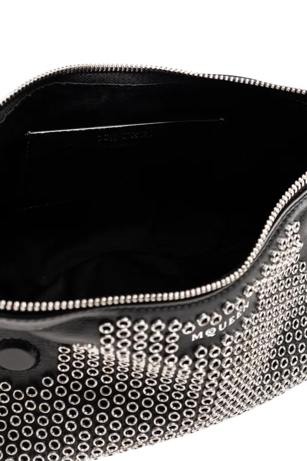Alexander McQueen Manta Shoulder Bag - Silver