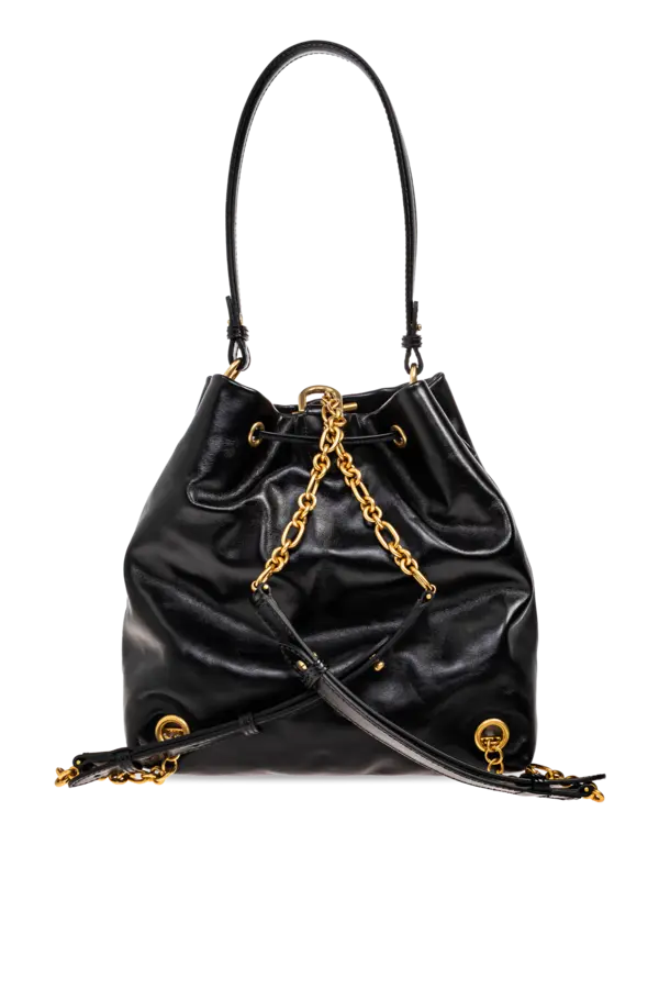 Balmain Leather Backpack - Black
