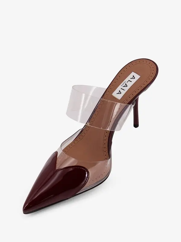 Alaïa Le Coeur Patent Leather Sandals