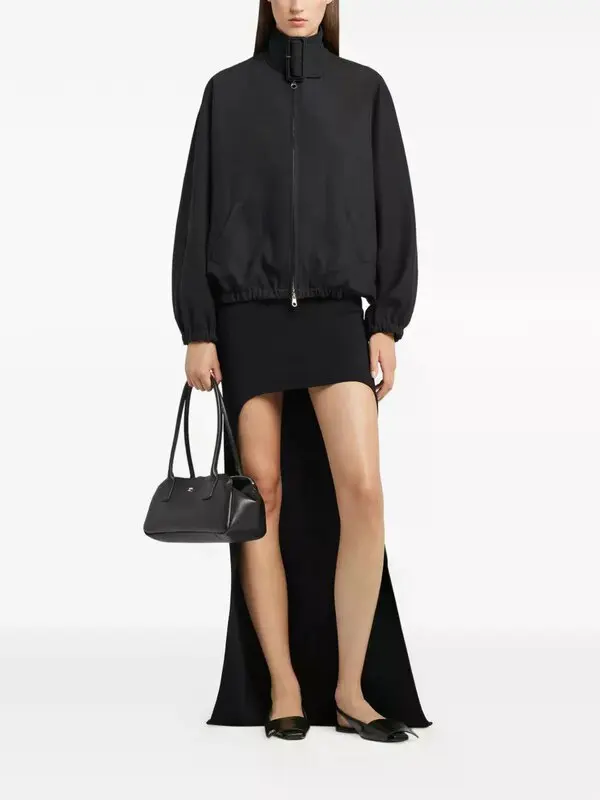 COURREGES Knitted Asymmetric Skirt - Black