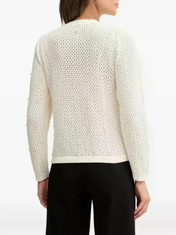 PEDRO DEL HIERRO Open Knit Long Sleeve Sweater
