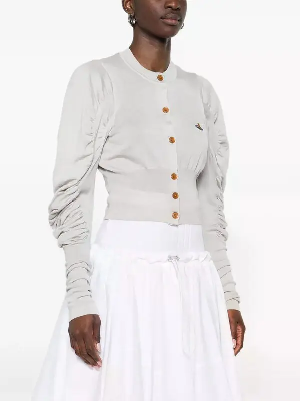 VIVIENNE WESTWOOD Eli Cropped Cardigan - Neutrals