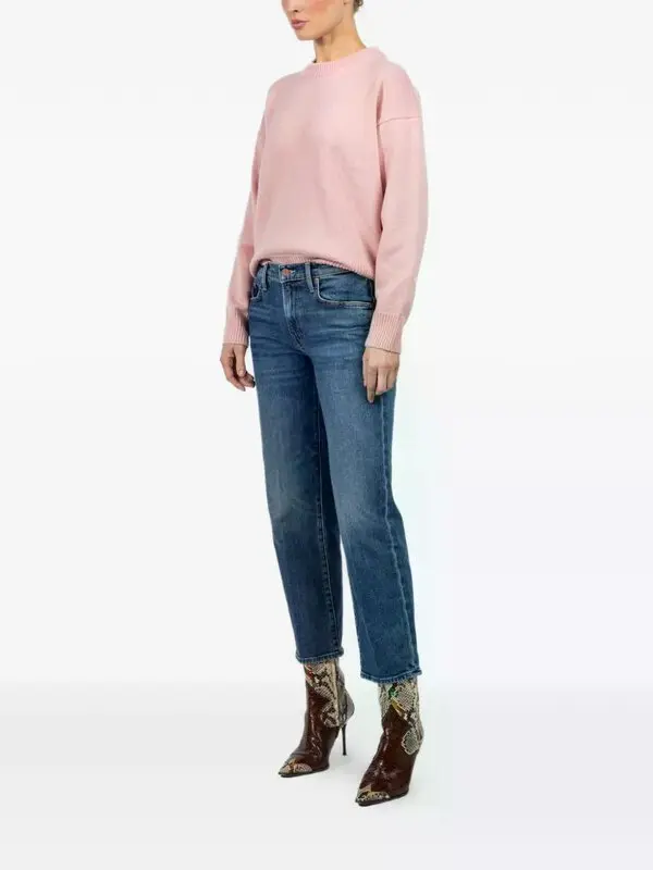 MOTHER Cropped Zip Jeans