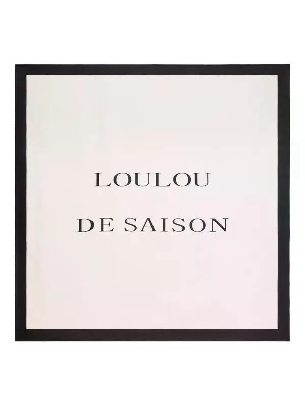 Loulou De Saison Square-shape Scarf - Neutrals