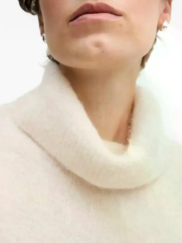 SANDRO FERRONE Roll-neck Sweater - Neutrals