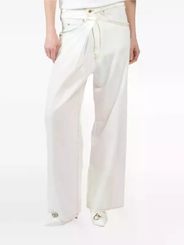 DARKPARK Button-fastening Wide-leg Jeans - Neutrals