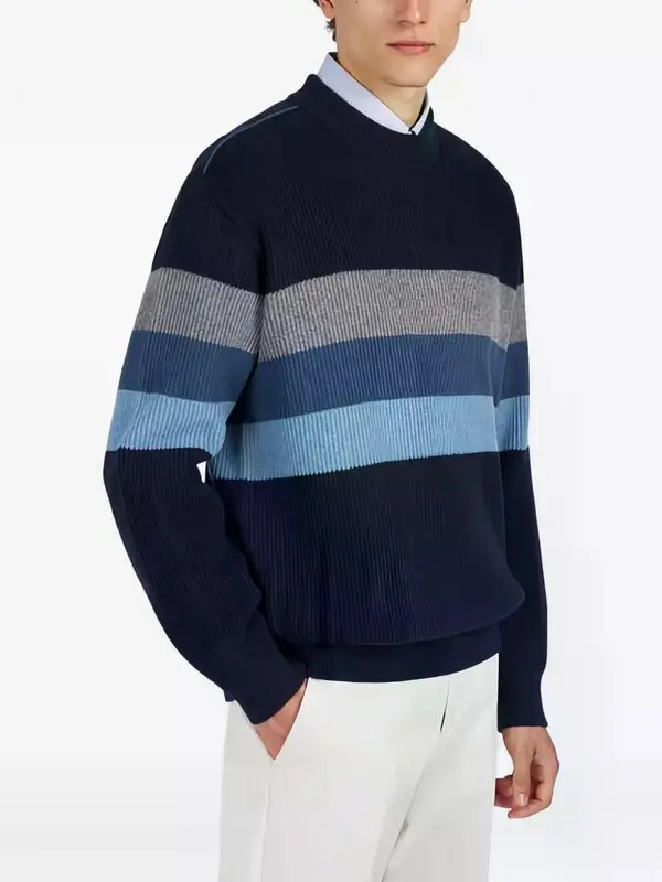 Paul & Shark Striped Crew-neck Sweater