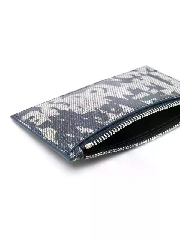 Alexander McQueen Graffiti Logo-print Leather Card Holder