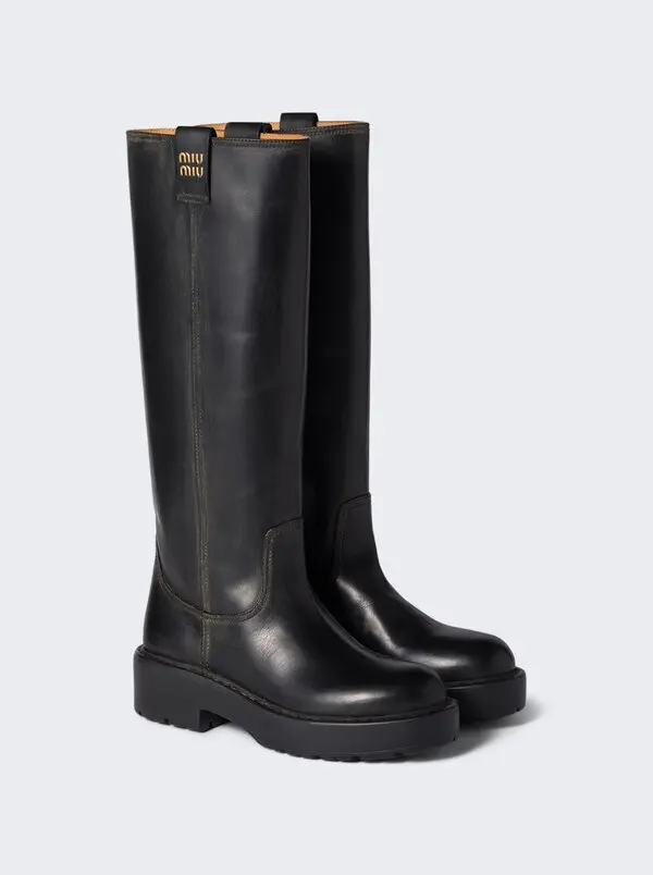 Miu Miu Leather Boots