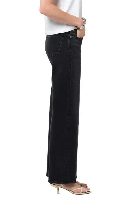 Citizens Of Humanity Nora Wide-leg Jeans - Cayeye Washed Black