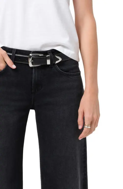 Citizens Of Humanity Nora Wide-leg Jeans - Cayeye Washed Black