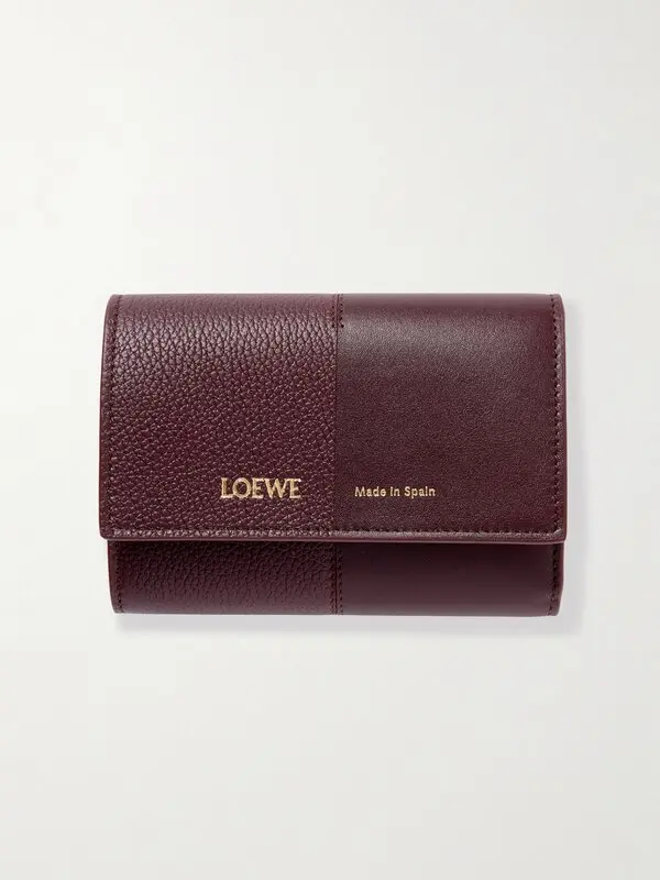Loewe Leather Wallet - Burgundy