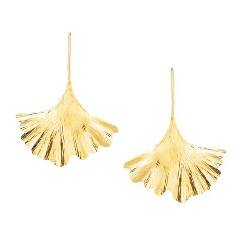 WE ARE NBO Tawi Brass Drop Earrings - Gold