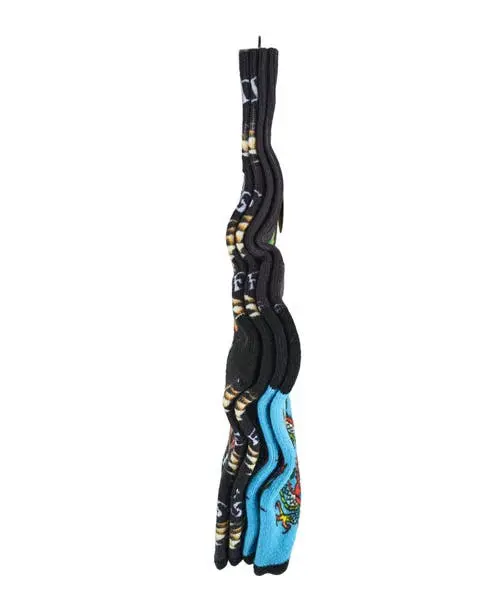 Ed Hardy 360 Digital Print Crew Socks 2 Pack - Black