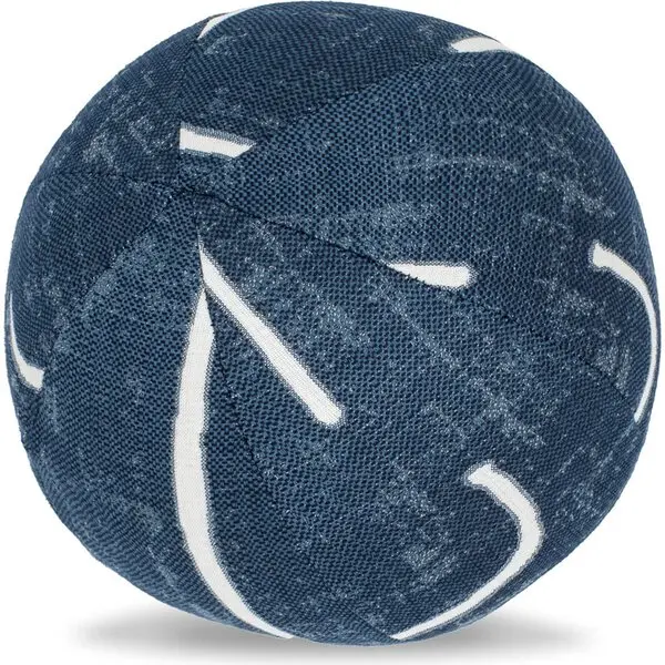 ELAINE SMITH Instinct Indoor & Outdoor Woven Accent Orb Pillow - Denim