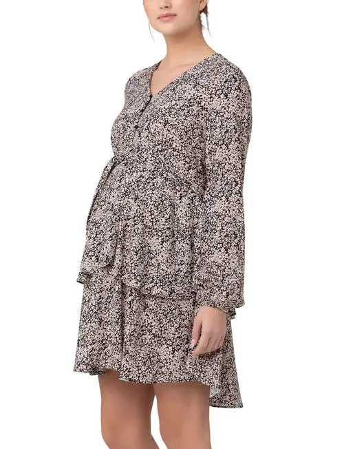 RIPE MATERNITY Florence Layered Printed Dress