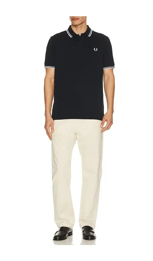 Fred Perry Twin Tipped Shirt In . Also - Navy