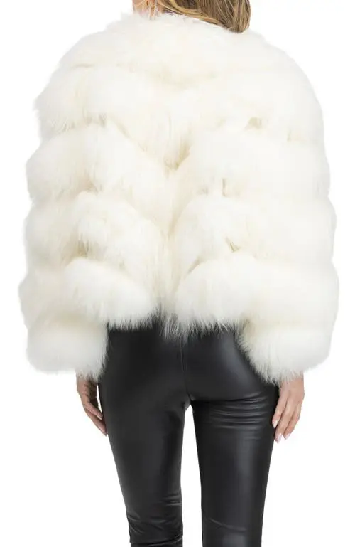 Gorski Genuine Shearling Jacket - White