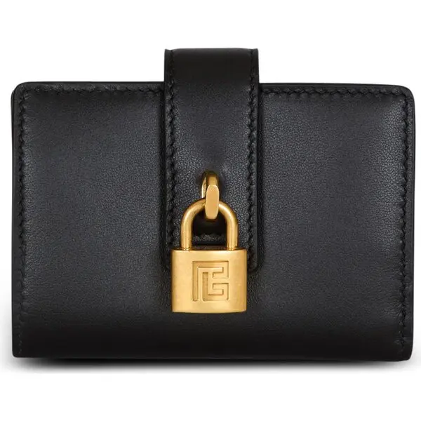 Balmain Pulse Leather Purse - Black