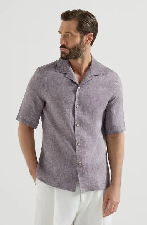Brunello Cucinelli Short Sleeve Shirt - Hazelnut