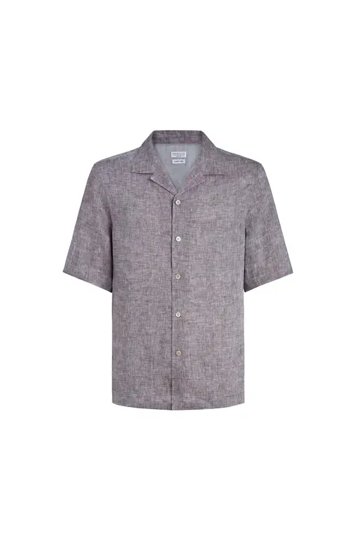Brunello Cucinelli Short Sleeve Shirt - Hazelnut