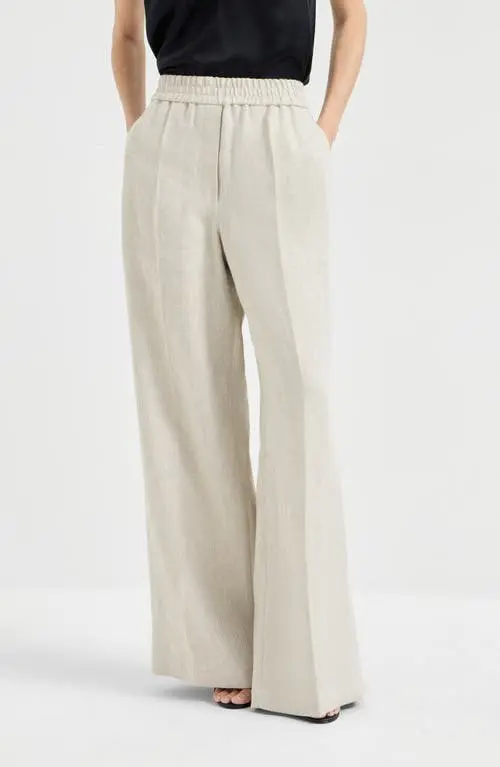 Brunello Cucinelli Loose Track Trousers - Beige