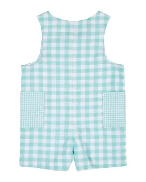 FLORENCE EISEMAN Gingham Linen-look Shortall