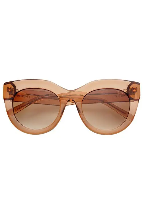 FREYRS EYEWEAR Charlotte Cat Eye Sunglasses - Brown