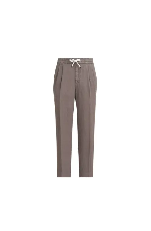 Brunello Cucinelli Trousers With Drawstring - Hazelnut