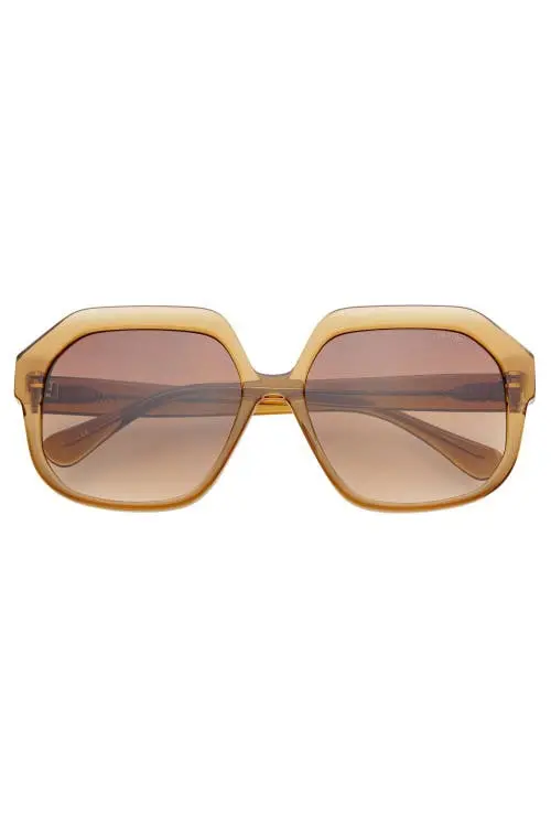 FREYRS EYEWEAR Stella Octagon Sunglasses - Brown