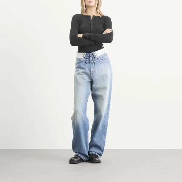 MAISON MARGIELA Deconstructed Straight-leg Jeans