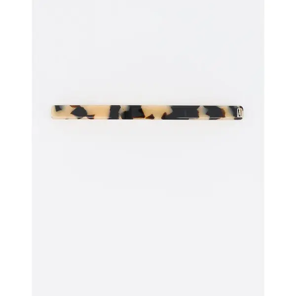 Alexandre De Paris Tuileries Acetate Barrette - Beige Tortoiseshell