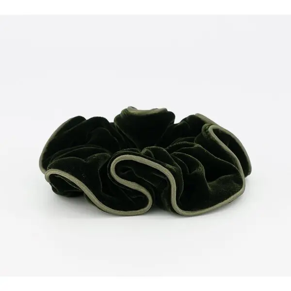 Alexandre De Paris Romi Velvet Scrunchie - Bronze