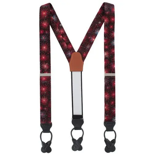Trafalgar Illumination Explosion Silk Button End Suspenders
