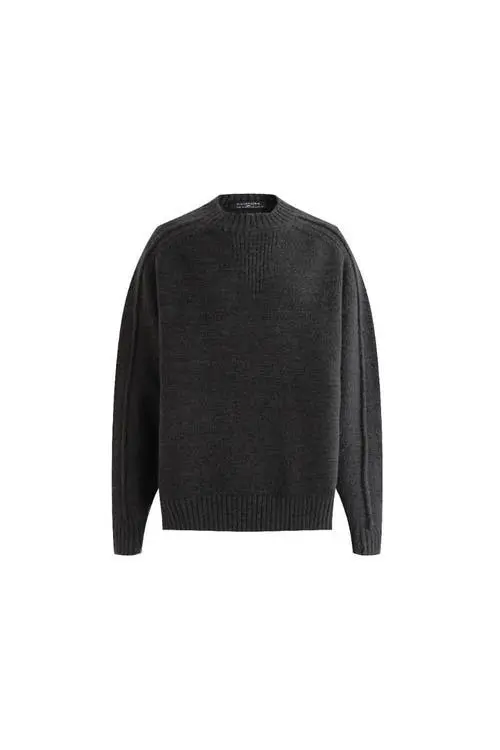 MOUSTACHE Ribbed Crewneck Sweater
