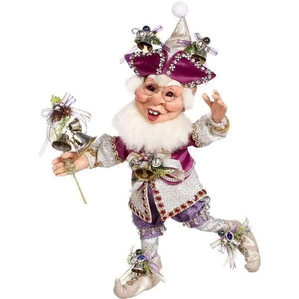 MARK ROBERTS Silver Bells Elf - Plum