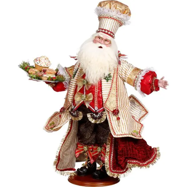 MARK ROBERTS Tasty Cuisine Santa - Red