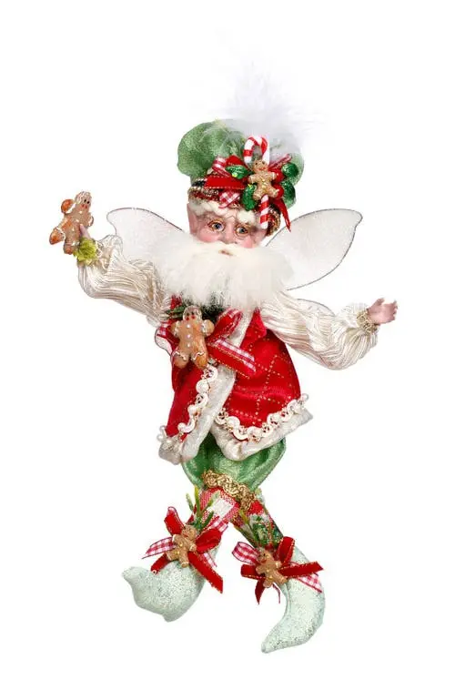 MARK ROBERTS Gingerbread House Fairy - Bright Red