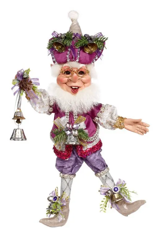 MARK ROBERTS Silver Bells Elf - Plum