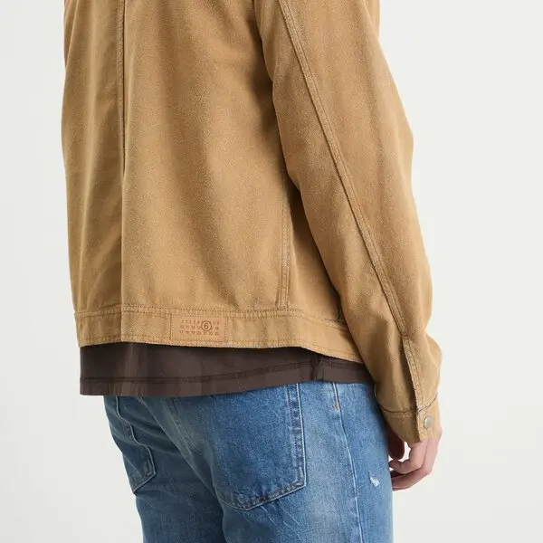 MAISON MARGIELA Cotton Coated Trucker Jacket