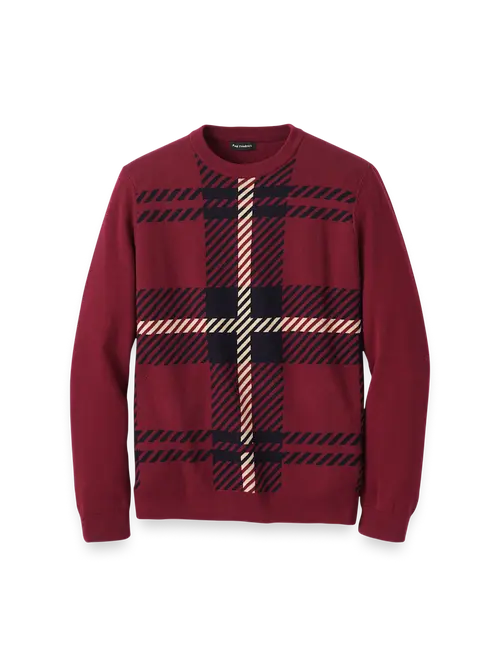 PAUL FREDRICK Cotton Crewneck Pullover
