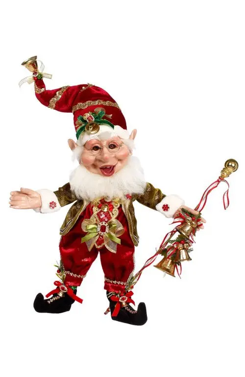 MARK ROBERTS Bell Ringer Elf - Red
