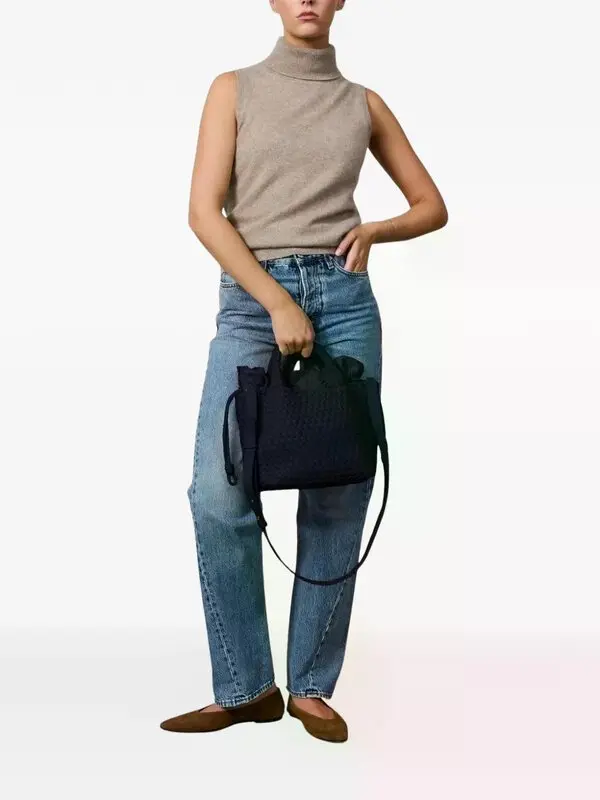 MARREA Woven Top-handle Tote Bag