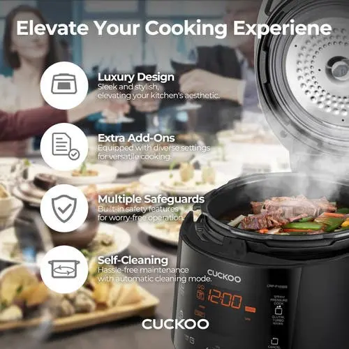CUCKOO 10-cup Heating Pressure Rice Cooker With Nonstick Inner Pot