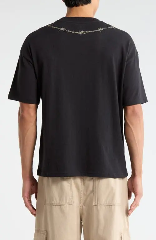 PACSUN Barbed Cross Cotton Graphic T-shirt