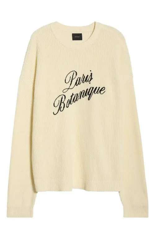 PACSUN Paris Embroidered Cotton Sweater